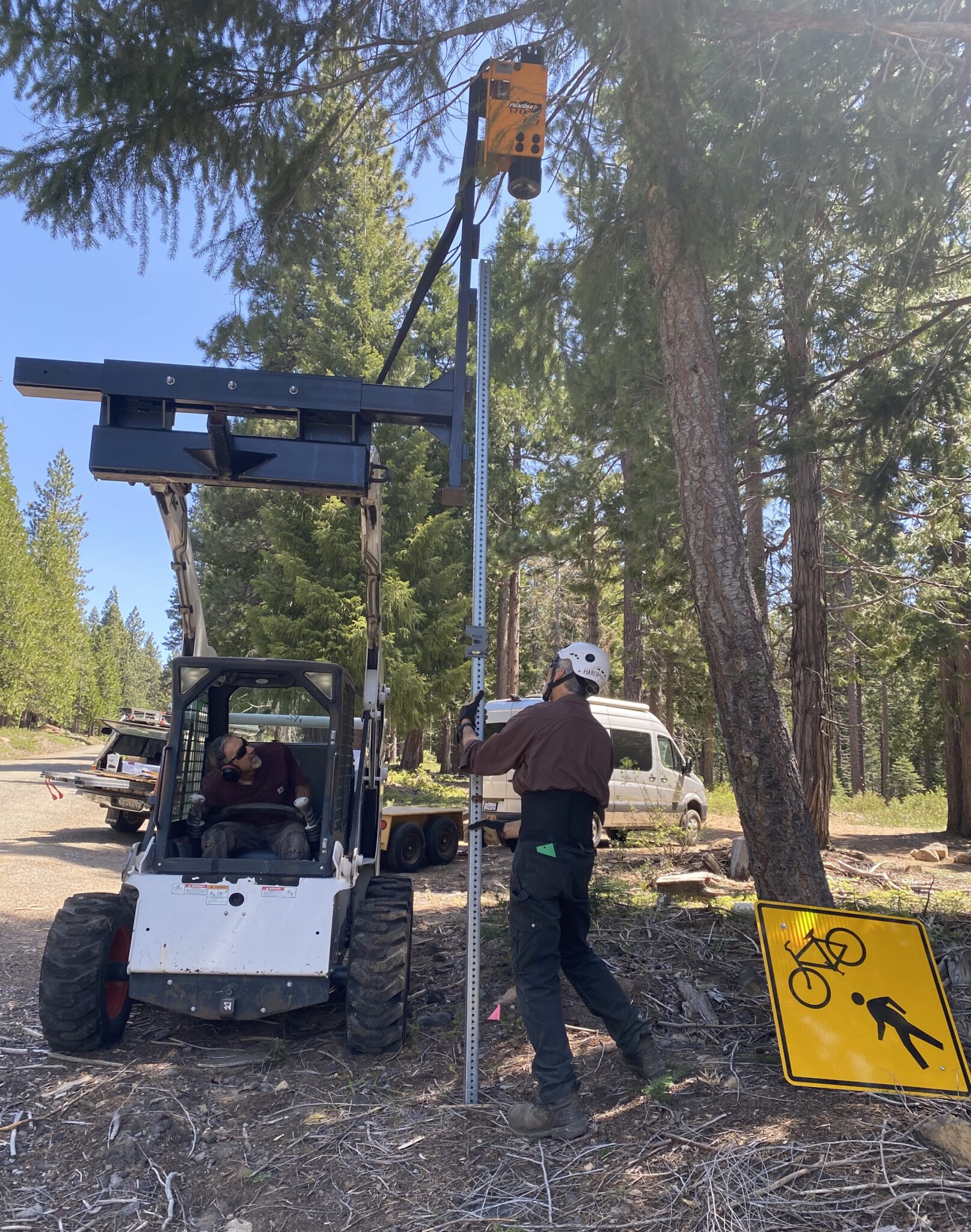 Roadway Warning Signs Installed – Mount Shasta Trail Association